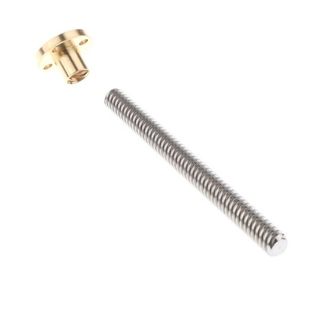 8mm Screw Rod Linear Shaft 100 to 600mm +Nut T8 | Walmart Canada