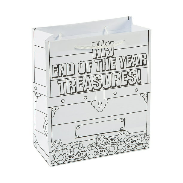End Of Year Treasures Color Your Own Take Home Bag - Craft Kits - 12 ...
