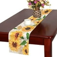 MKHERT Vintage Sunflowers on Postcards Newspaper Table Runner Home ...