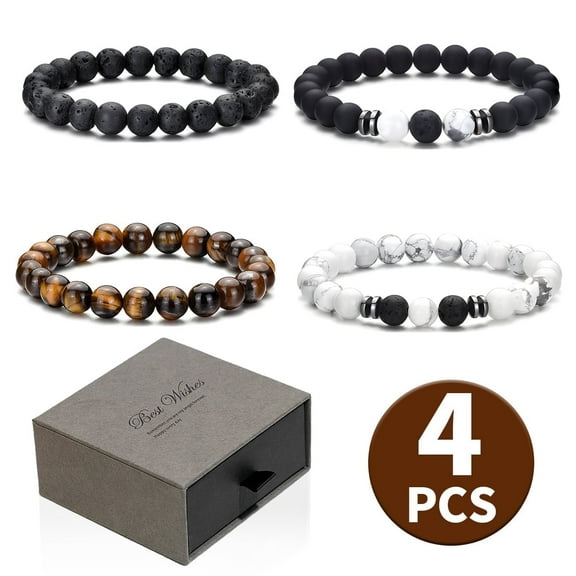 Fzsteel Unique Valentine's Day Gift Soft Ceramic Beaded Bracelet with ...