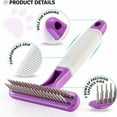 poodlepet Stainless Steel Dog Dematting Comb, Shedding Brush, Undercoat ...