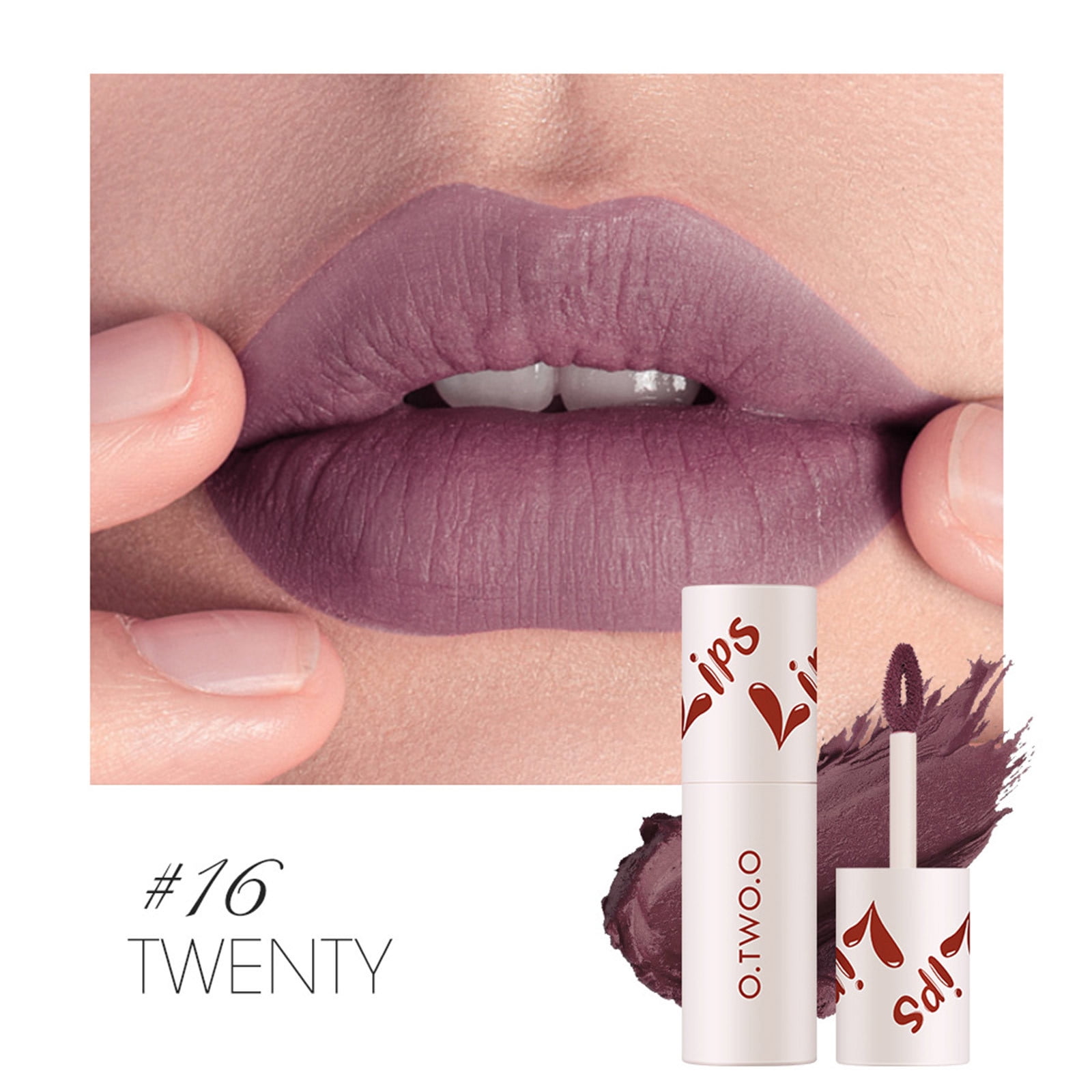 Rubor para mejillas, rubor en polvo rosa, 18 colores, brillo labial mate aterciopelado, rubor ...