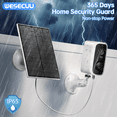 Solar Security Camera Wireless Outdoor - HD 2K Battery Powered Cameras ...