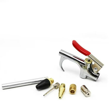 HUSERYT Air Gun Kit with 6 Interchangeable Nozzles, Zinc Alloy ...