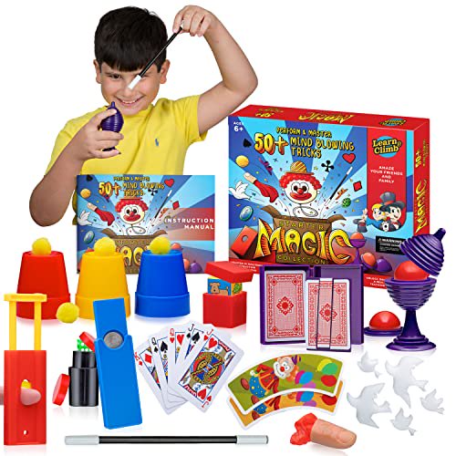 Starter Magic Tricks Set for Kids - 12 Exciting Magician Items ...