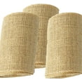 3-Pack Burlap Fabric Ribbon Natural Roll DIY (6Inch X 15yards) Tree ...