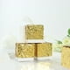 Efavormart 25 Pack | 2" Gold Sequin Glitter Mini Gift Boxes With White ...