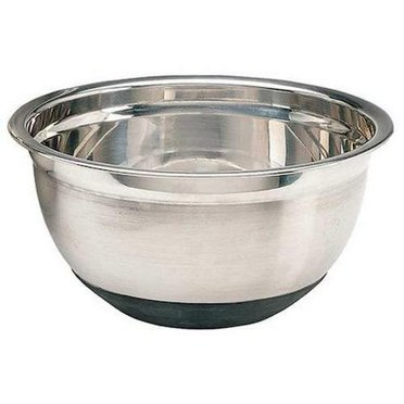 Crestware MBR08 8 Quart Stainless Steel Mixing Bowl with Rubber Base ...