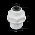 1/4" Tube to 3/8NPT Male Push to Connect Fittings, 2 Pack Straight White - Walmart.com