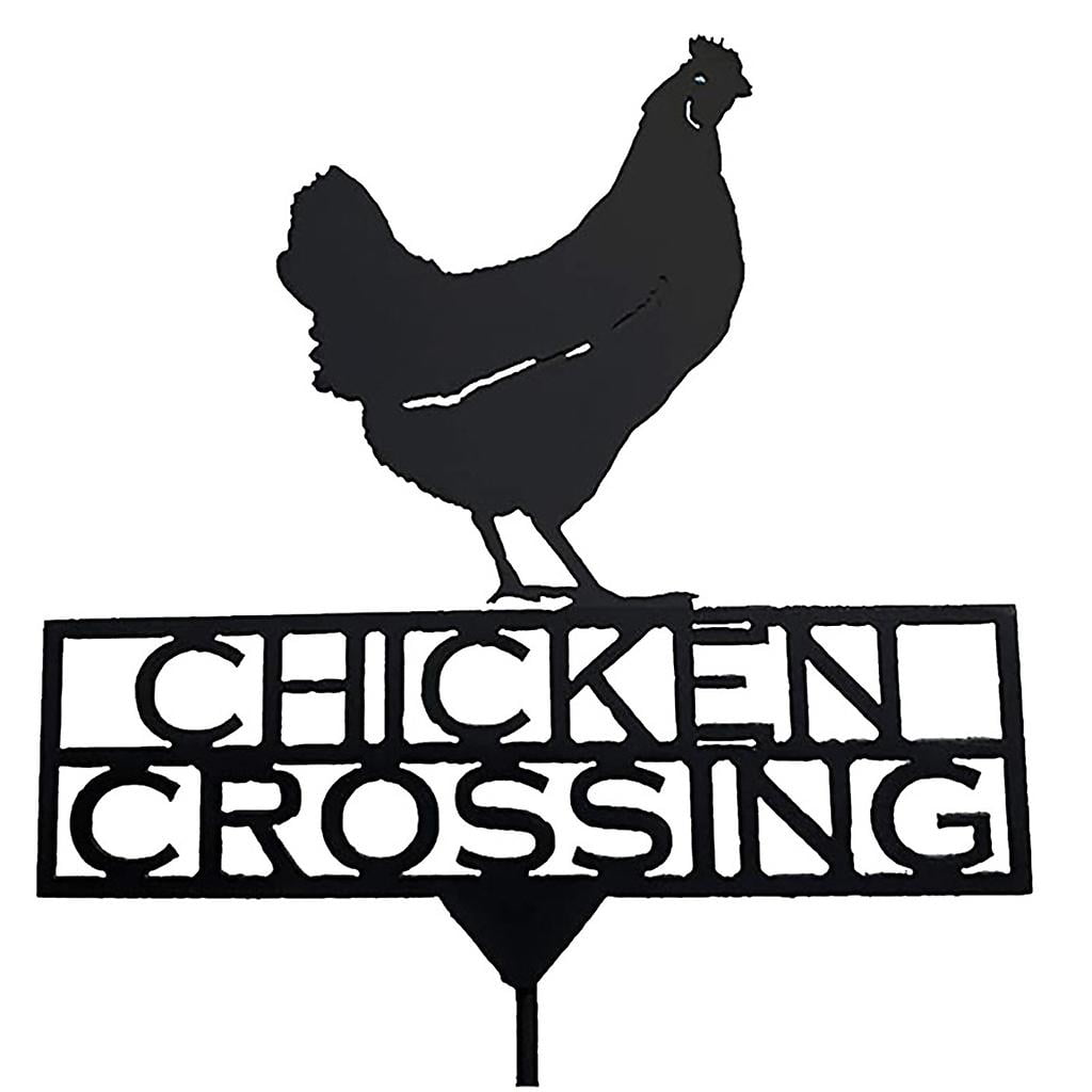 Blue Letrero de Metal 2d para decoración de jardín y cruce de pollos ...