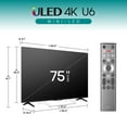 Hisense 75-Inch Class U6 Series Mini-LED ULED 4K UHD Google Smart TV ...