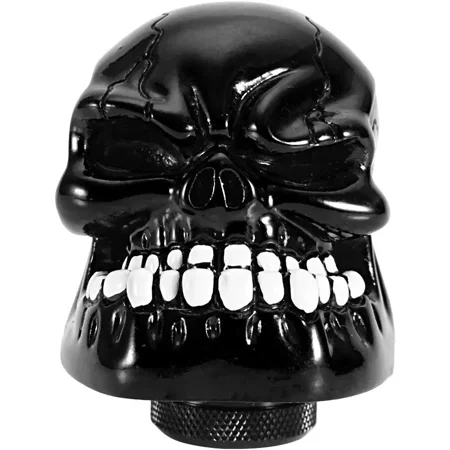 Universal Skull Gear Shift Knob, Skeleton Skull Head Modified Gear Car ...