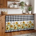Cabinet Curtains for Shelves, Sunflower Under Sink Cabinet Curtain ...
