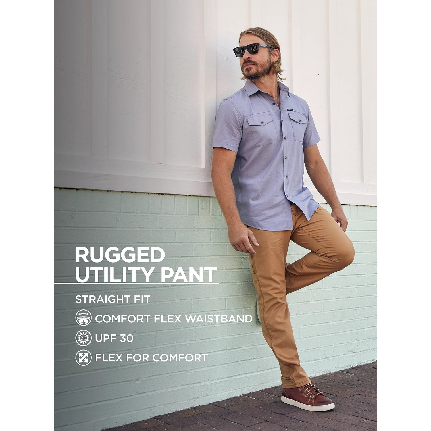 Wrangler® Men's and Big Men's Rugged Extra Pocket Utility Wrangler® Men's and Big Men's Rugged Extra Pocket Utility
