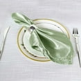 Efavormart 25 Pack | Sage Green Seamless Satin Cloth Dinner Napkins ...