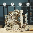 3D Wooden Puzzles Marble Run Set - Mechanical Model Kit for Adults DIY ...