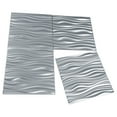 Art3d PVC Wave Board Textured 3D Wall Panels in Grey, 19.7" x 19.7" (12 ...