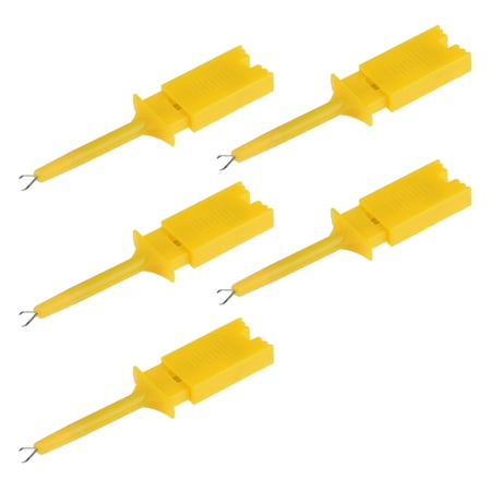 5 Pcs 50mm Length Test Hook Clip Solderable and Multimeters PCB Tester ...