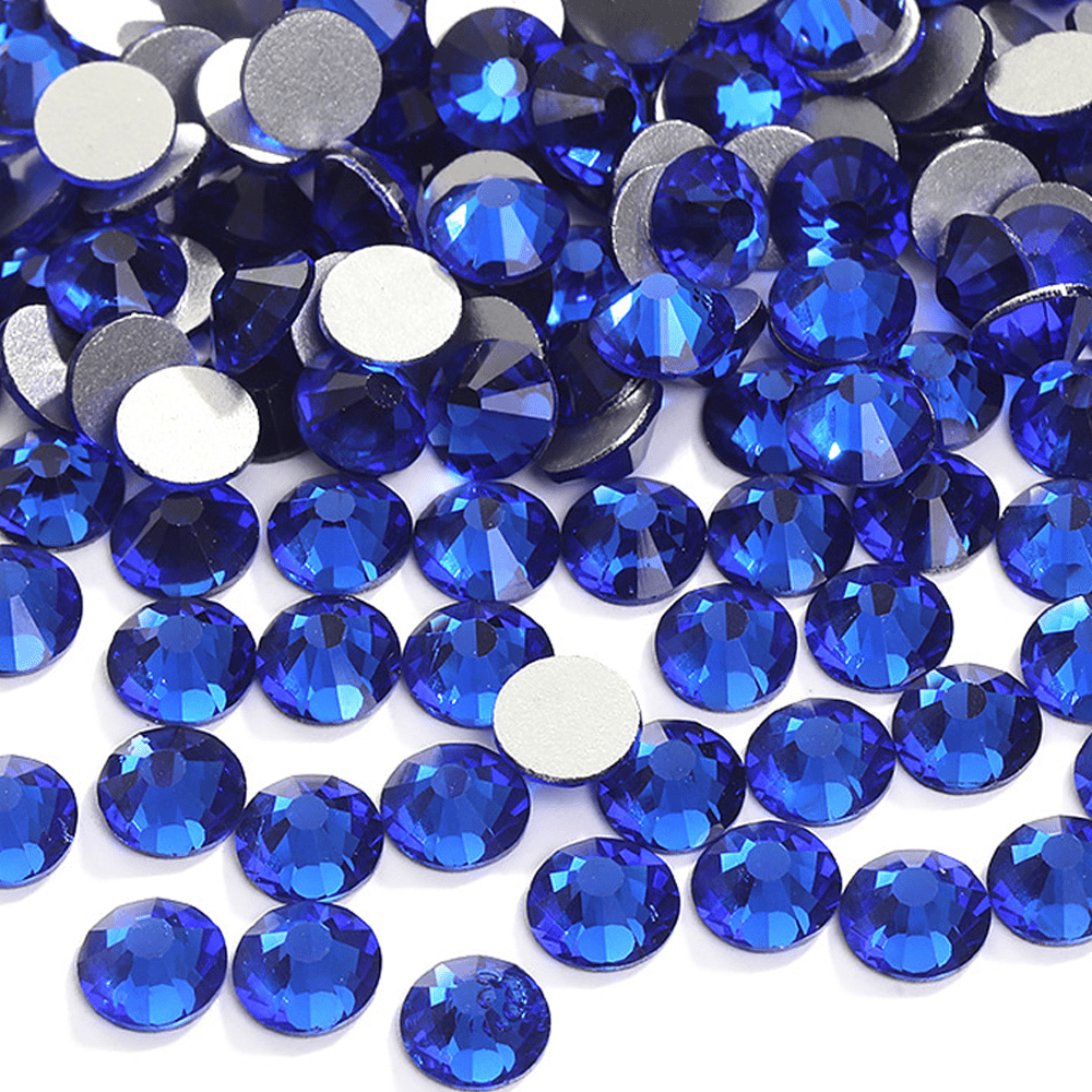 Piedras de Strass de Cristal con Parte Posterior Plana Gemas Redondas ...