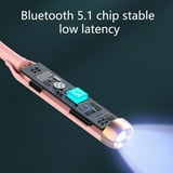 InsCrazy Neckband Bluetooth Headphones with Flashlight Gaming Sports ...