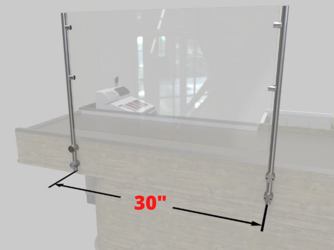 Sneeze Guard | ADM Sneezeguards | EP7-30-SL - Walmart.com