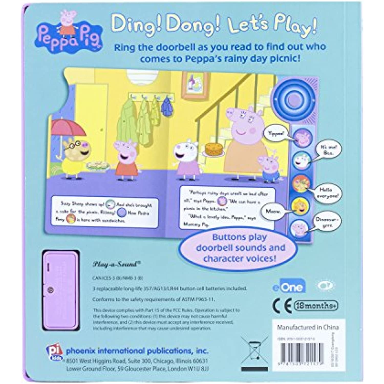 Buy Peppa Pig: Ding! Dong! Let's Play! Sound Book (Board book) Online ...