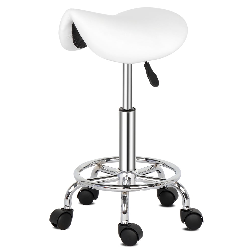 QXDRAGON Hydraulic Adjustable Rolling Massage Salon Spa Stool Saddle ...