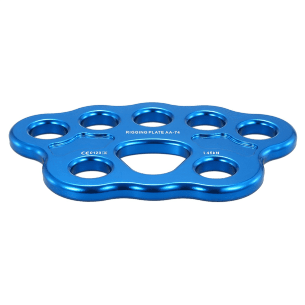 8 Holes Outdoor Rigging Plate 45KN Rock Climbing Mountaineering Anchor ...