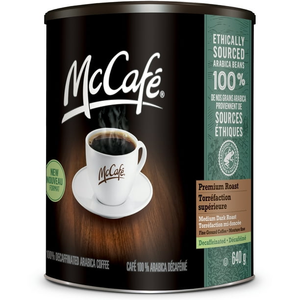 McCafé Premium Medium Dark Roast, Ground Coffee, Decaf, 640g - Walmart.ca