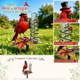 Cardinal Bird Decorative Rain Gauge, Rain Gauge Outdoor Decorative ...
