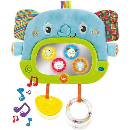 Musical Tummy Time Mirror with Stand and Attachment for Crib, Playgym ...