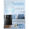 iTvanila 5.5L Humidifier, Warm & Cool Mist, Customized Humidity, Sleep ...