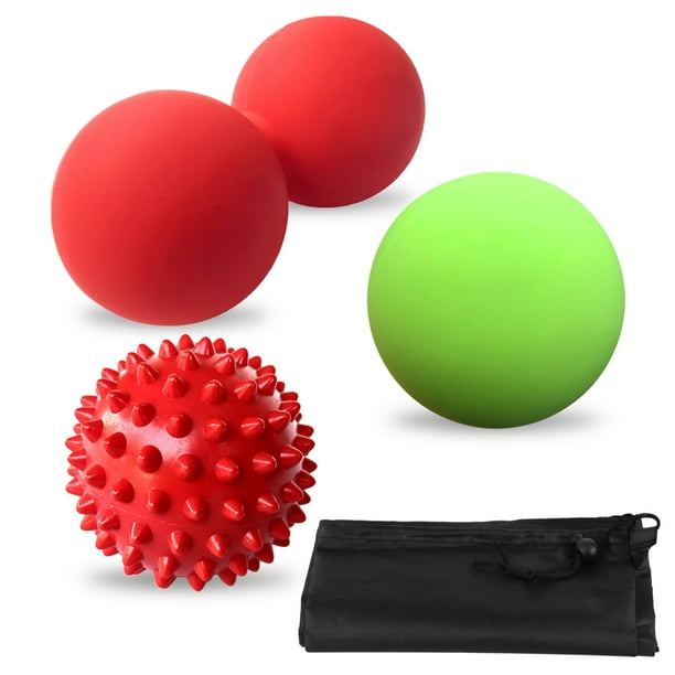 Massage Balls Set Double Peanut Ball Spiky Ball Fascial Ball Tissue ...