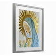 Holy Mary In Gold Gray Framed Print Under Glass, design by Franklyn ...