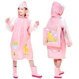 Odeerbi Children's Toddler Size Gear: Waterproof Hooded Rain Ponchos, Windbreaker Raincoat ...