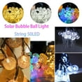 Solar Powered 50 LED String Light Garden Path Yard Decor Lamp Outdoor ...