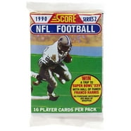 100 Vintage NFL Football Cards in Old Sealed Wax Packs - Perfect ...