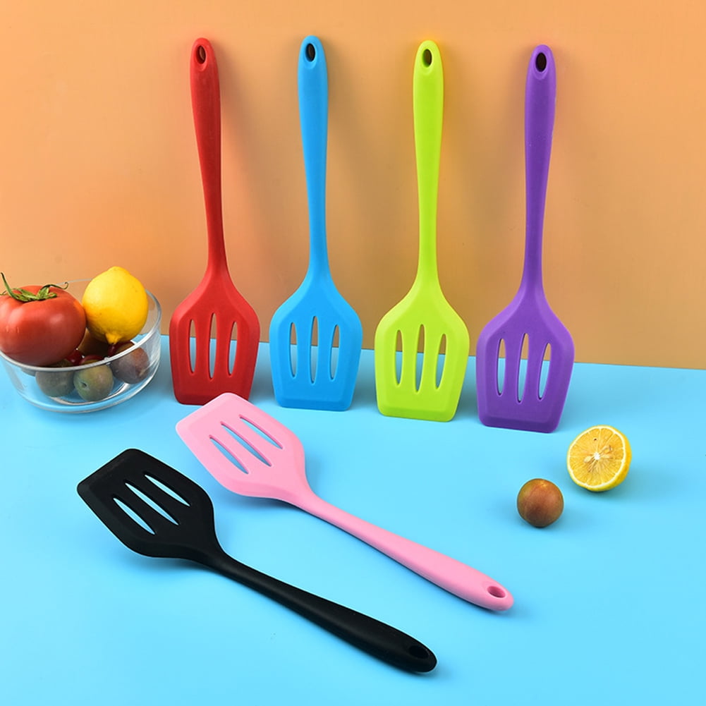D-GROEE Silicone Slotted Fish Turner Spatula, Heat-Resistant Non-Stick ...