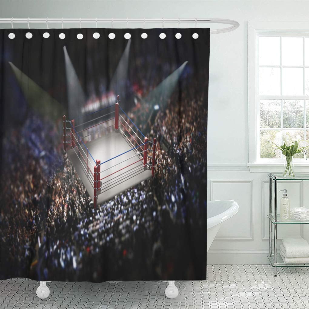 CYNLON Fight Wrestling Empty Boxing Ring Surrounded Spectators 3D Sport ...
