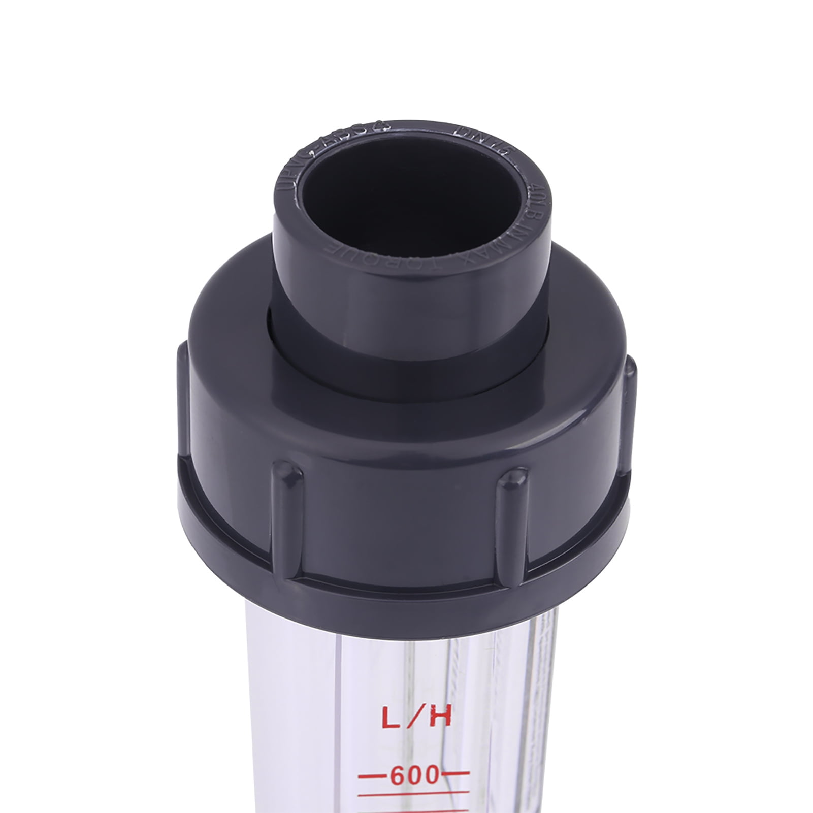 Rotámetro de agua, 60‑600L/H Tubo de plástico Líquido Rotámetro de ...