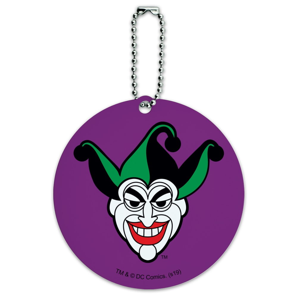Batman Joker Symbol Round Luggage ID Tag Card Suitcase Carry-On ...