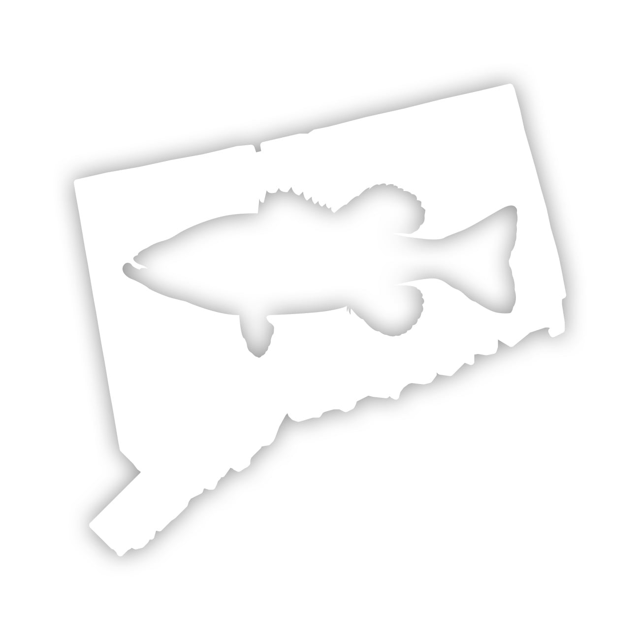 Connecticut Bass Sticker Decal Die Cut - Self Adhesive Vinyl ...