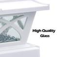 Solar Post Cap Lights Outdoor Glass 2 Modes 8 LEDs for 4x4 5x5 6x6 ...