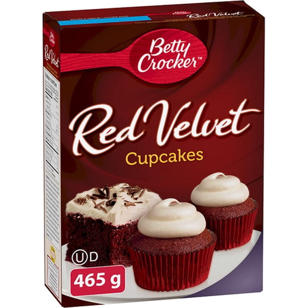 Betty Crocker Red Velvet Cupcake Mix, 465g/16 oz. Box {Imported from ...