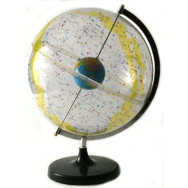17.5" Tall Eisco Labs Celestial Star Globe - 12" Globe Diameter ...