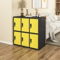 MECOLOR Metal Office and Home Storage Cabinet Locker with 9 Doors Thin ...