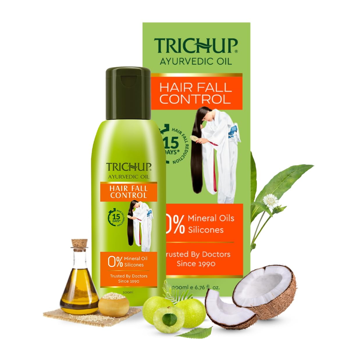 Click here for Trichup Ayurvedic Hair Fall Control Hair Oil For H... prices