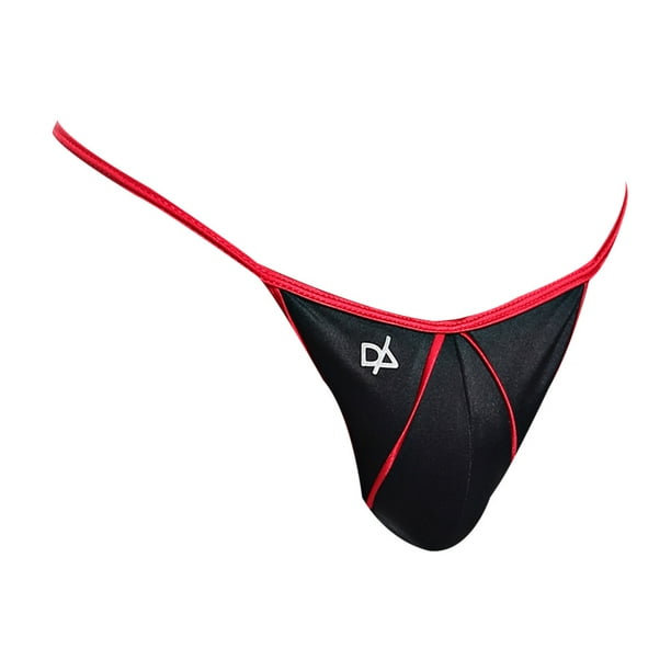 Mens Full Pouch G-String Underpants Soft V-Shaped Backless Sexy Bikini ...
