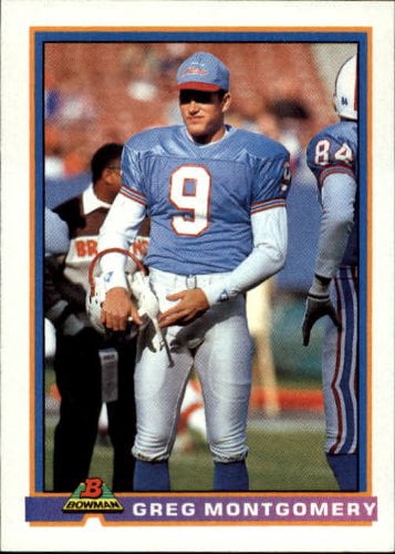 1991 Bowman #192 Greg Montgomery NFL Football Trading Card - Walmart.com