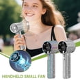 Rhinestone Fan, Diamond Portable Handheld Turbo Fan with 199 Gear Wind ...